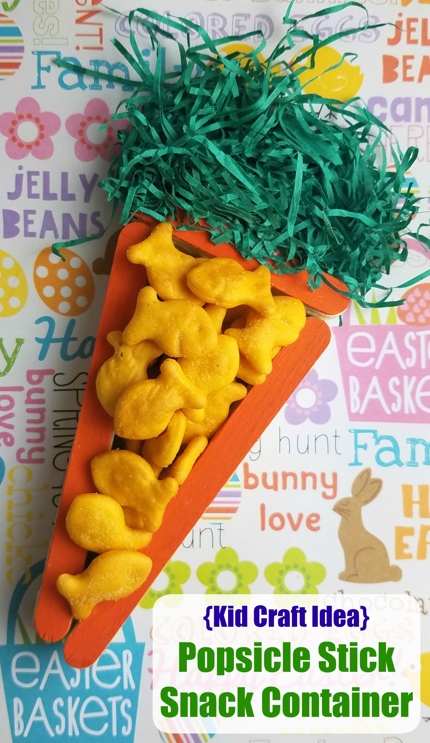 Spring Snack Container Made From Popsicle Sticks Making Time For Mommy